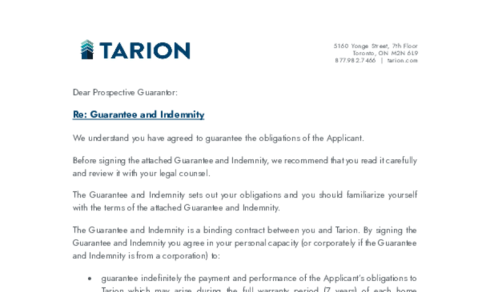 Builders' Resources & Learning Hub | Tarion.com